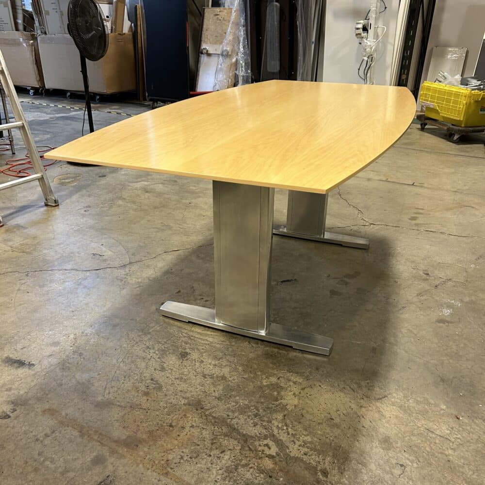 Boat-Shaped Conference Table (Executive Boardroom Style)